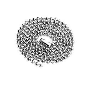 HCI50 : CHAINETTE INOX 50 CM AVEC FERMOIR